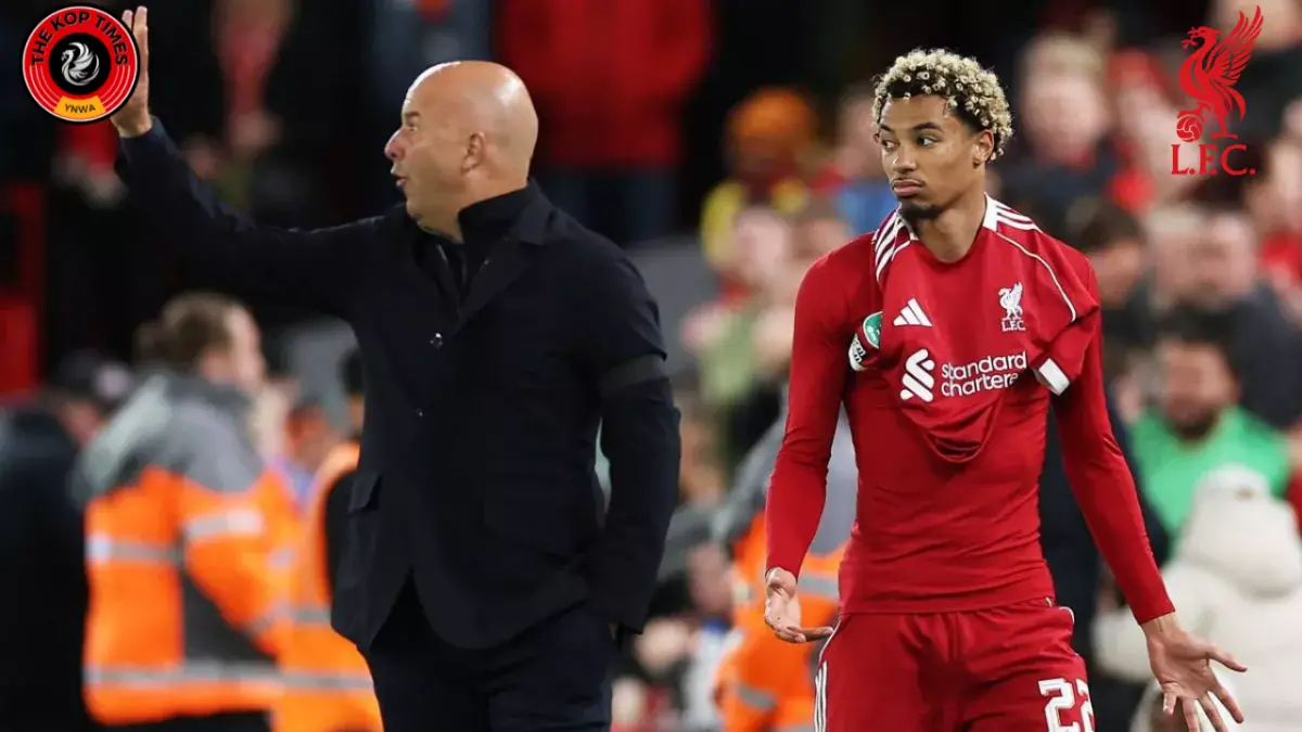 Slot tells Liverpool star to learn to control his emotions after "needless" incident